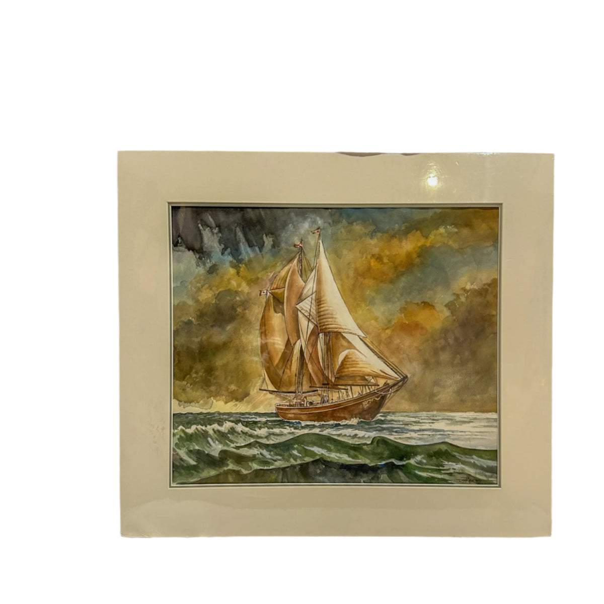 "Original Majestic Warm Watercolor by John M. Maxted" 27" x 24.5 ...