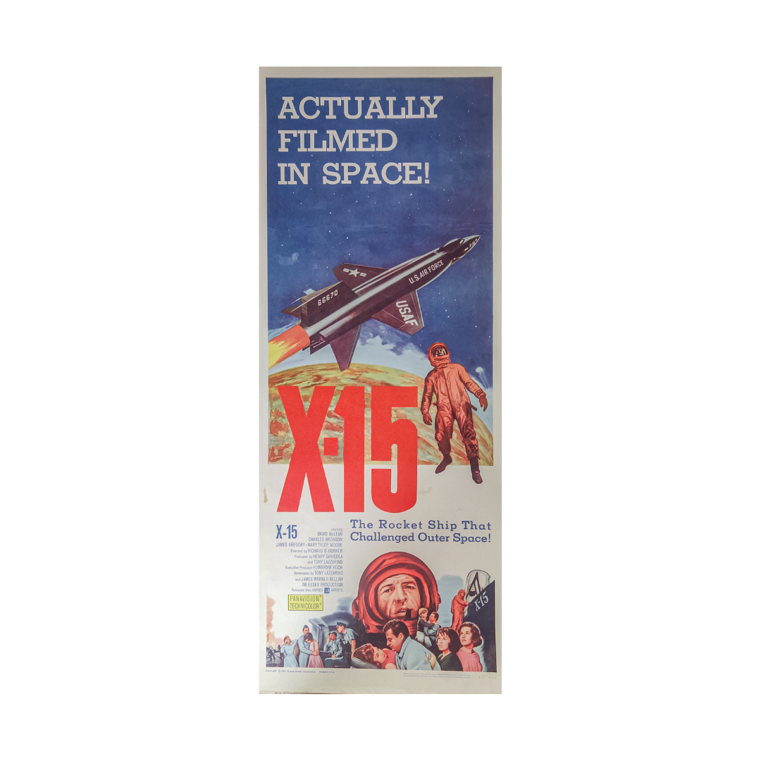 Vintage 1961 X-15 Movie Poster 14" x 36" | Vintage Poster – Tacoma ...